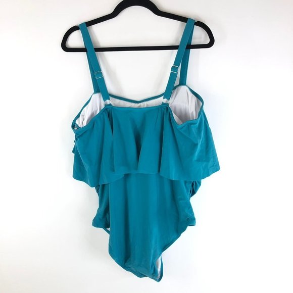 BloomChic | Swim | Bloomchic Ruffle Trim Sculpt Waist Ruched Front One ...